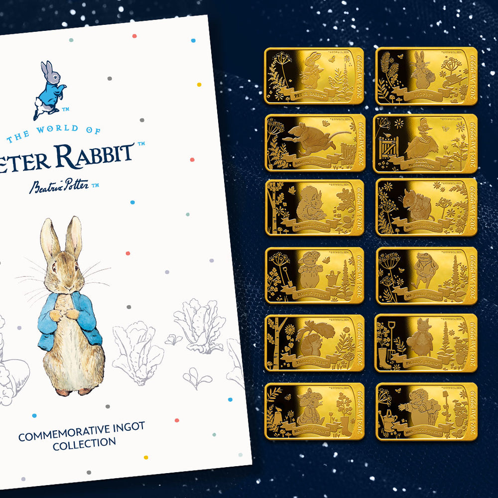 The World of Peter Rabbit Solid Gold Coin Bar Collection