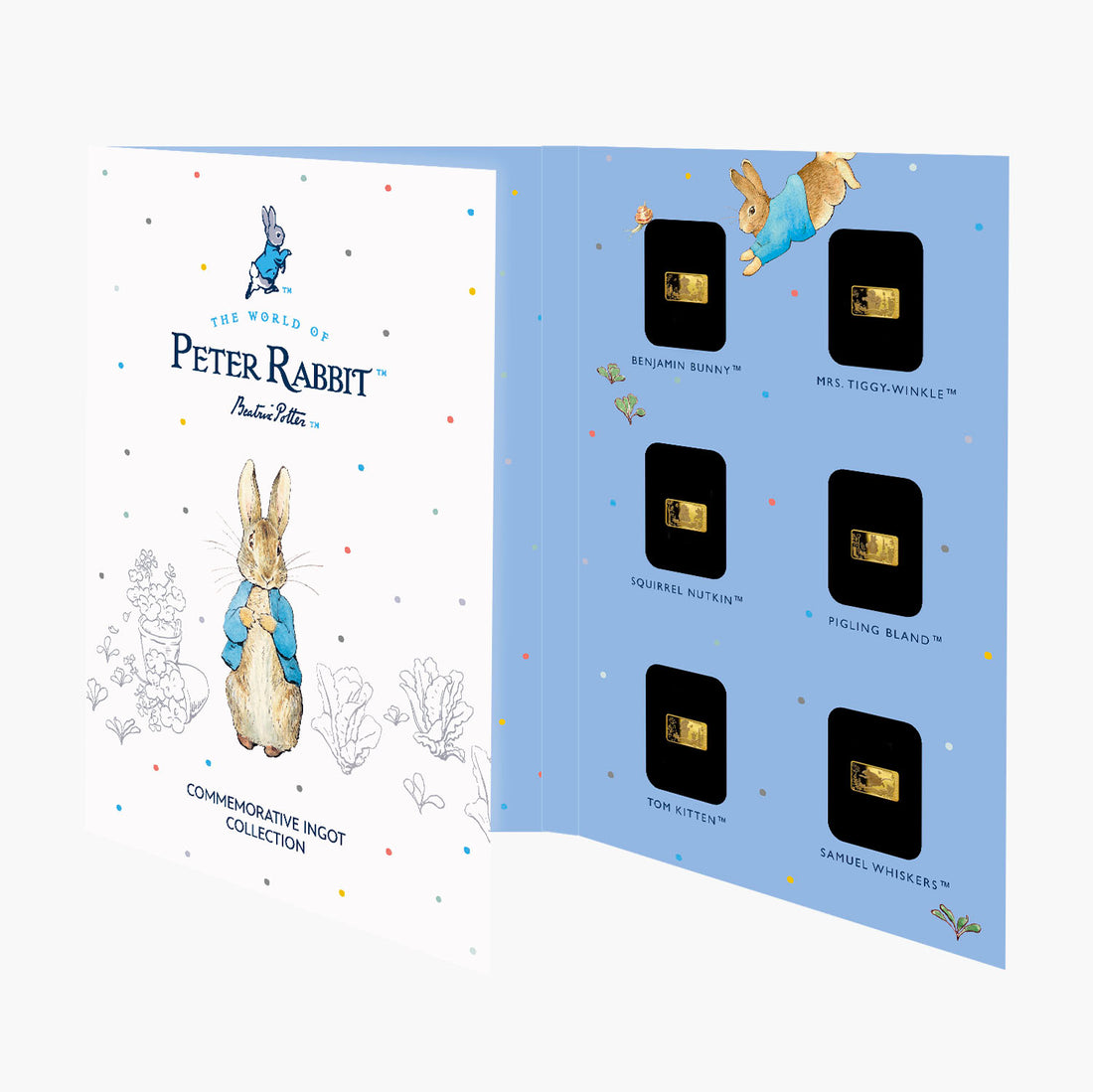 The World of Peter Rabbit Solid Gold Coin Bar Collection