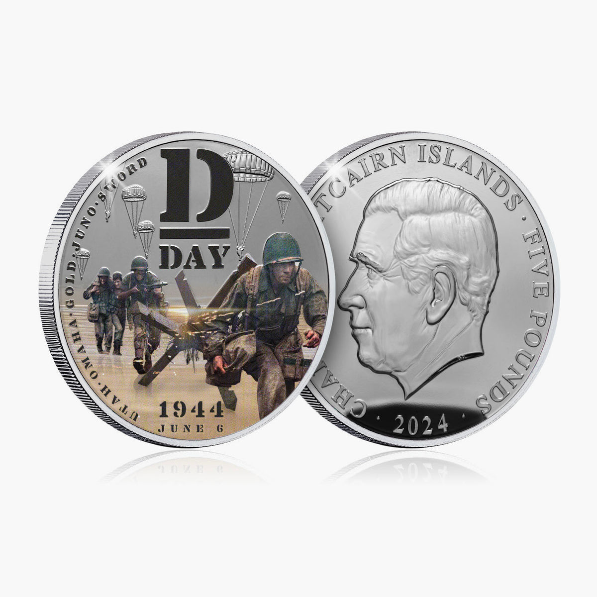 D-Day 80th Anniversary 2024 BU Colour Coin Set