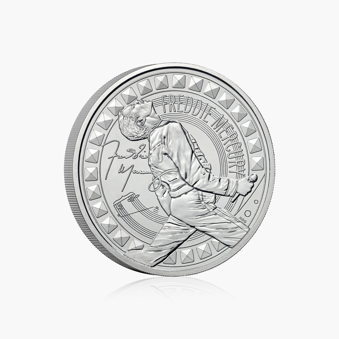 Freddie Mercury 2025 UK £5 BU Coin | Official Royal Mint Release