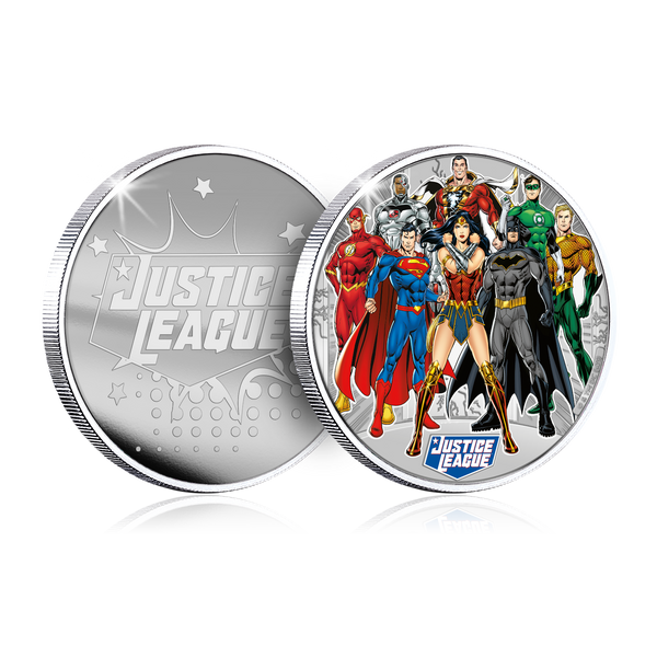 DC Comics .999 Silver Plated Justice League Collection