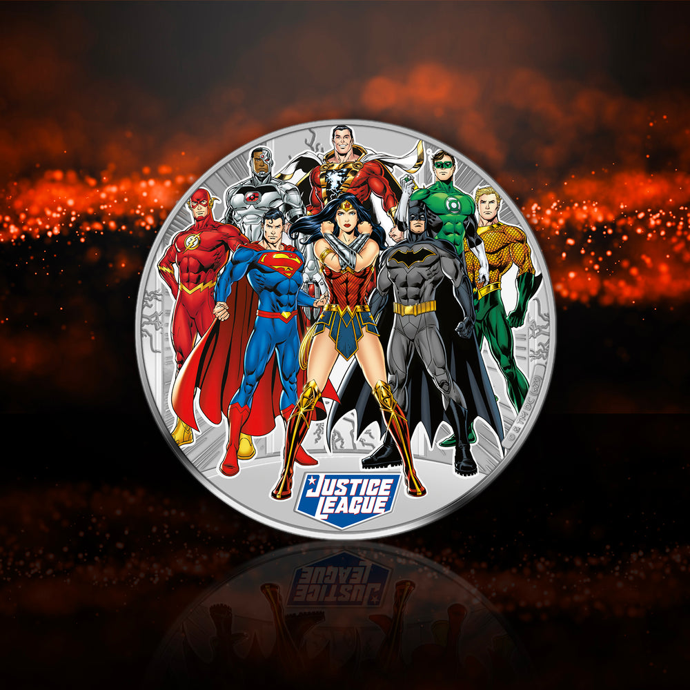 DC Comics .999 Silver Plated Justice League Collection