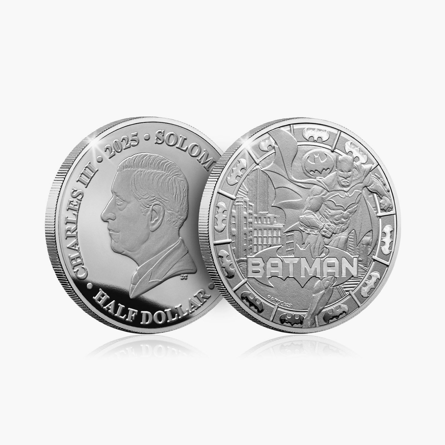 2025 The Shadows of Gotham Batman .999 Silver Plated Coin | DC Official