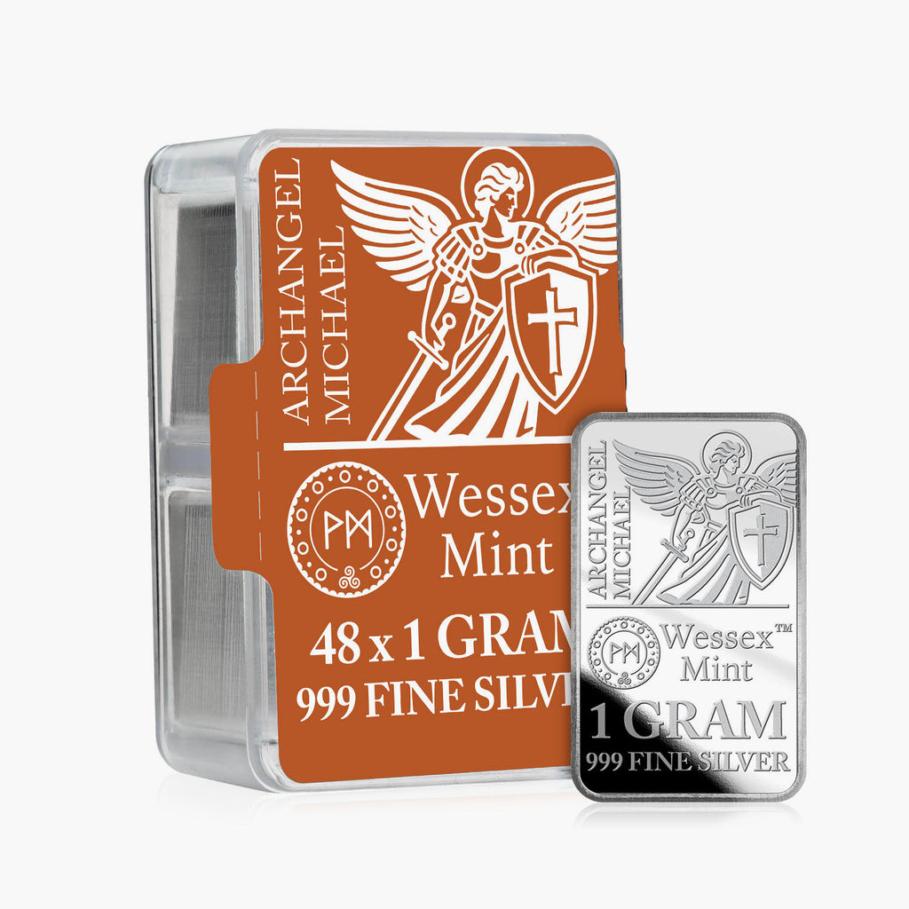Archangel Michael | 48 x 1g Silver Bars | Silver Savers by The Koin Club